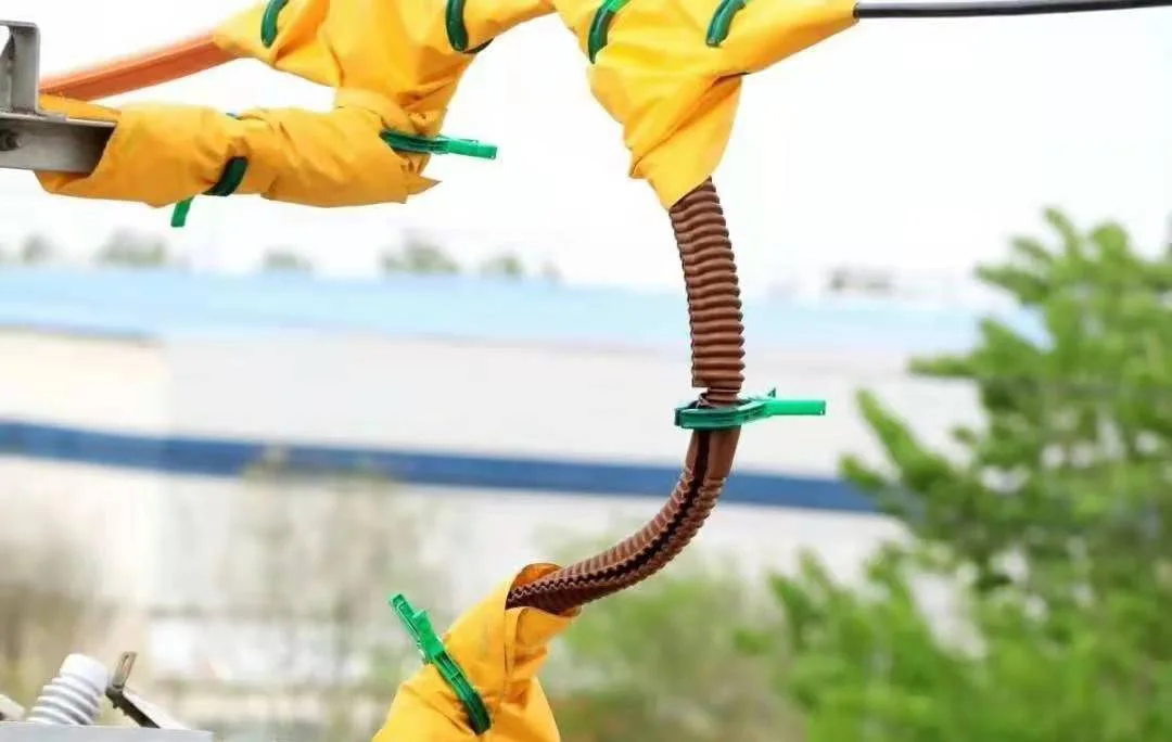 Flexible High Voltage Electrical Insulated Rubber Stinger Cover Jumper ...
