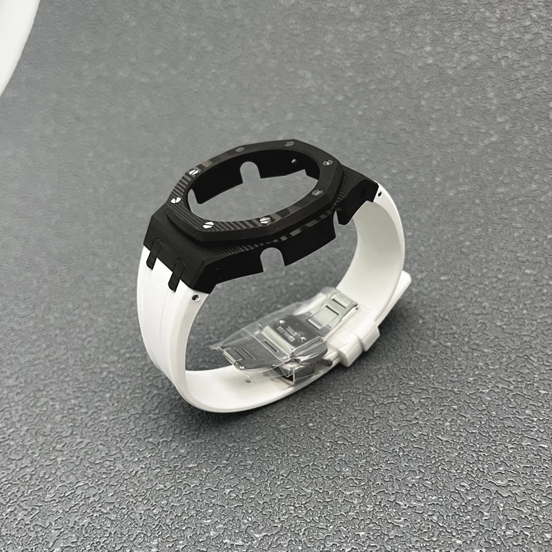 For Casioak Ga2100 Carbon Fiber Mod Kit Metal Luxury Wristband Modified ...