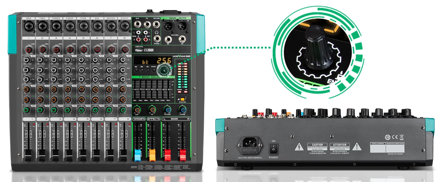 OEM MG8 USB Connection - 8 Channel Digital Mixer Console