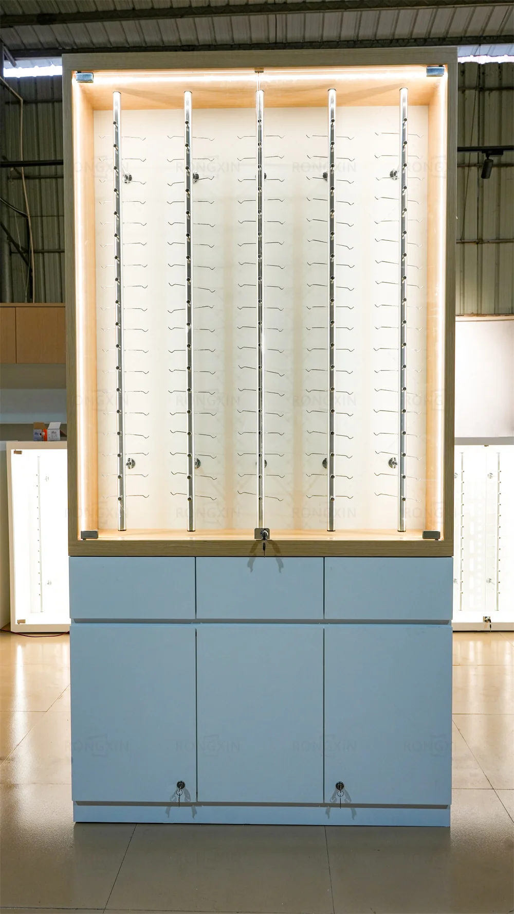 Customized Glasses Eyeglasses Store Display Showcase Furniture Optical ...