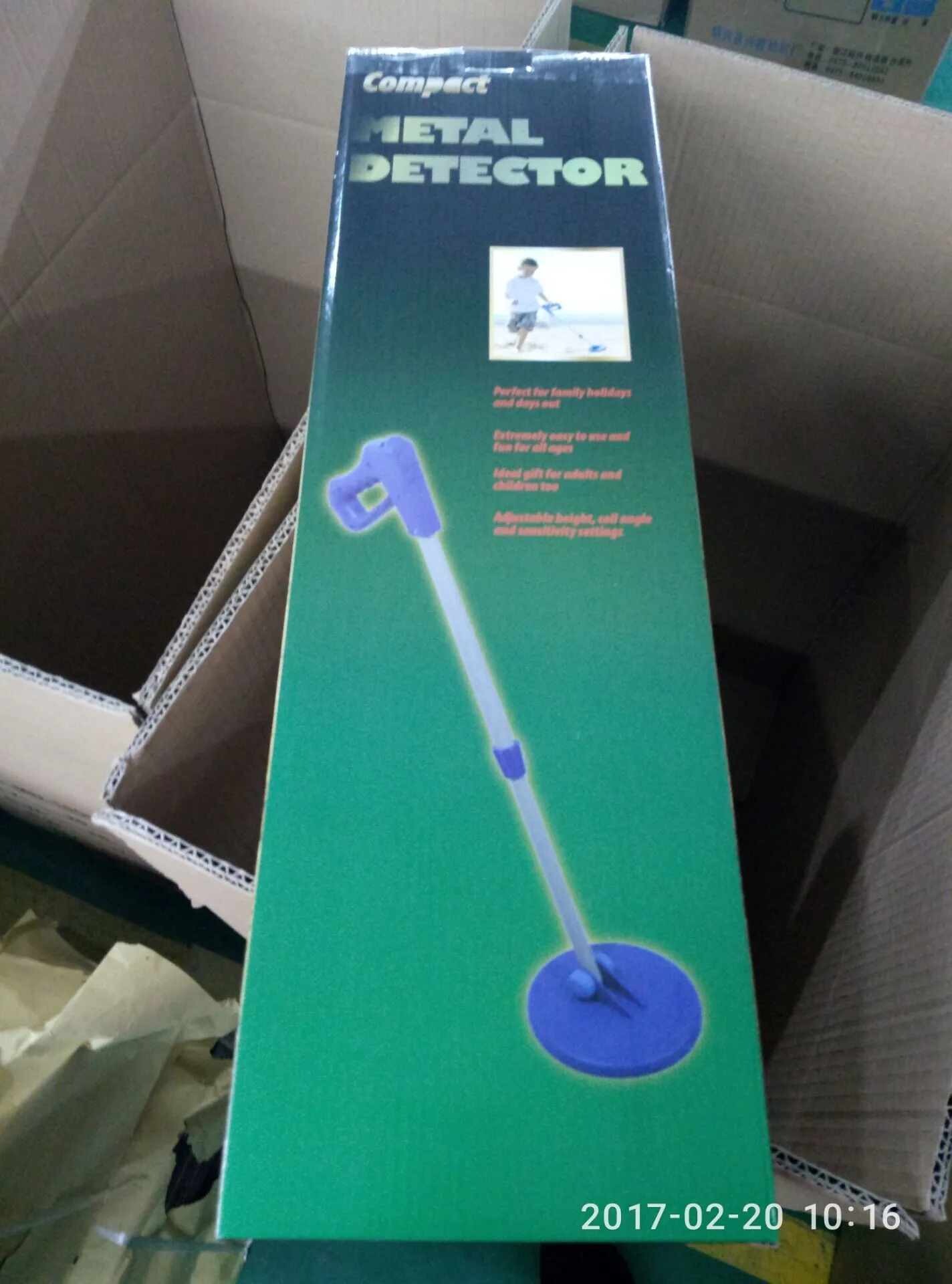 Treasure Hunter Gold Metal Detector Md-1005 Light Weight Kids Toy Gold ...