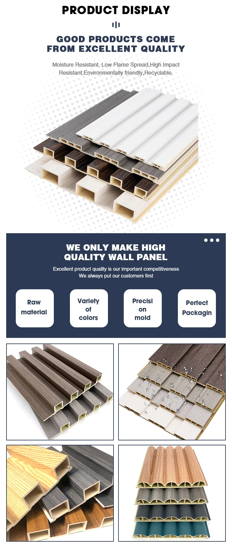 Interior Wpc Pvc Wall Panel Anti-uv Outdoor Interlocking Wall Panel ...