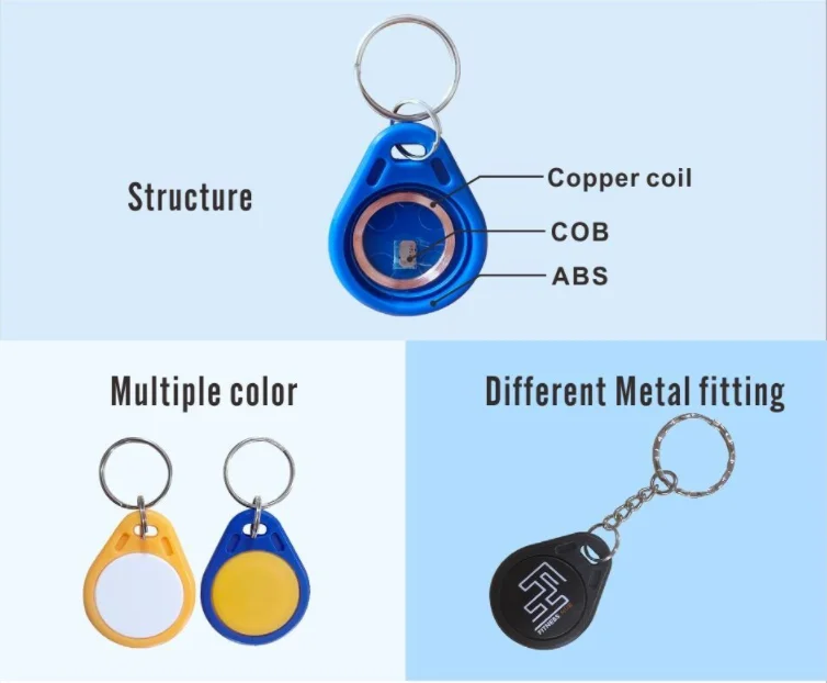 Rewritable RFID Keyfob - 125khz LF CHIP & 13.56mhz HF CHIP