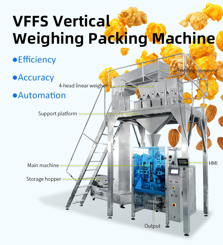 Full Automatic VFFS Vertical Food Packing Machine for Dry Fruit Nuts ...