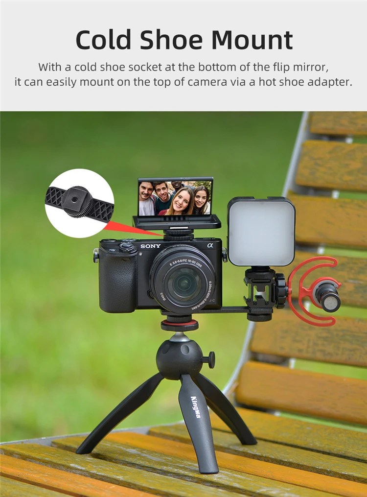 Kingma Vlog Selfie Flip Screen Selfie Mirror For Mirrorless Camera For ...