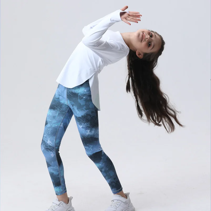 Breathable Children's Yoga Clothing Suit Running Kids Fitness Clothes ...