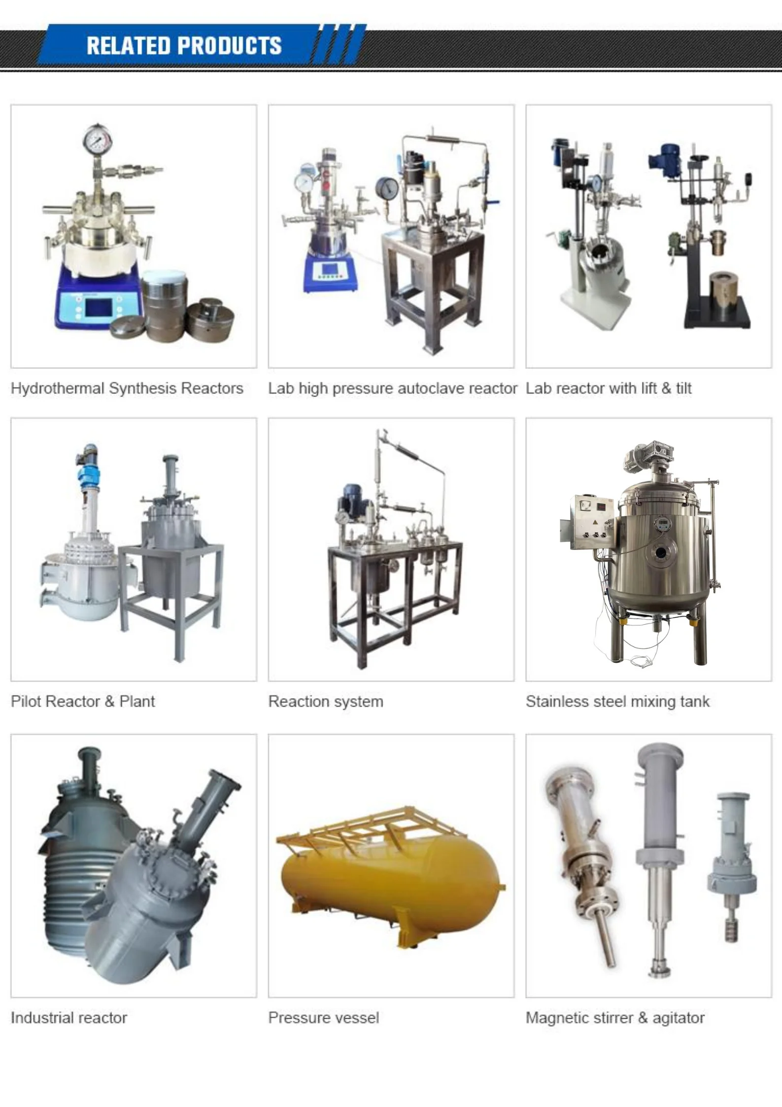 Stainless Steel Hydrothermal Autoclave Reactor for Synthesis Gas ...