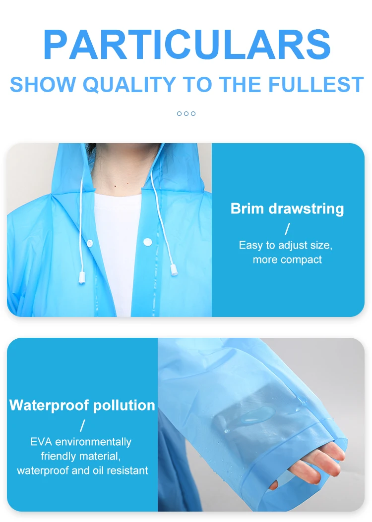 EVA Waterproof Raincoat - Ideal for Hiking and Travel