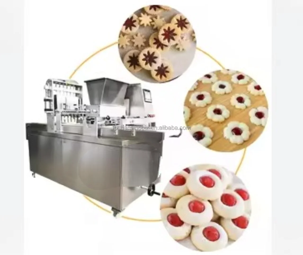 Roller Type Walnut Cookies Molding Production Line Bakery for Small ...