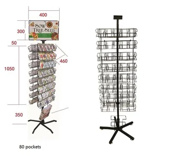Free Standing Wire Display Racks Fruit Vegetable Seeds Display Stand ...