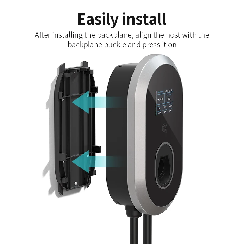 Home Smart Electric Vehicle (ev) Charger,48 Amp Level 2 Evse,Indoor ...