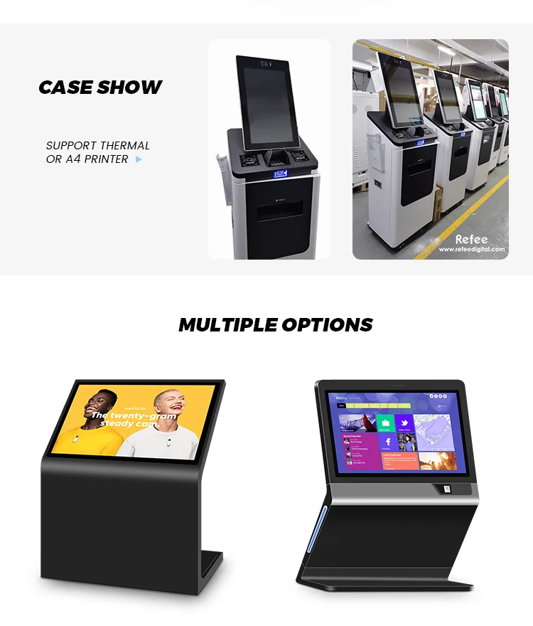 Self Service Order Touch Screen Payment Kiosk Financial Equipment Self ...