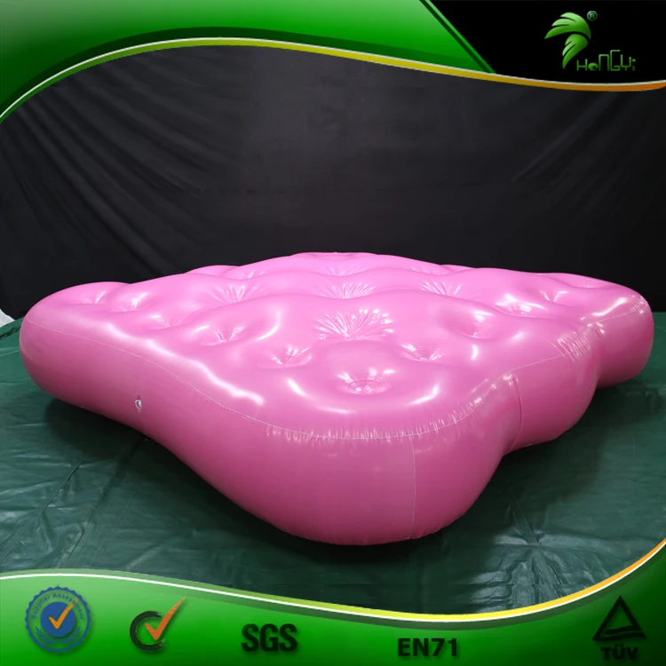 Hot Sale Very Soft Giant Inflatable Pink Bed Inflatable Bouncy Laying ...