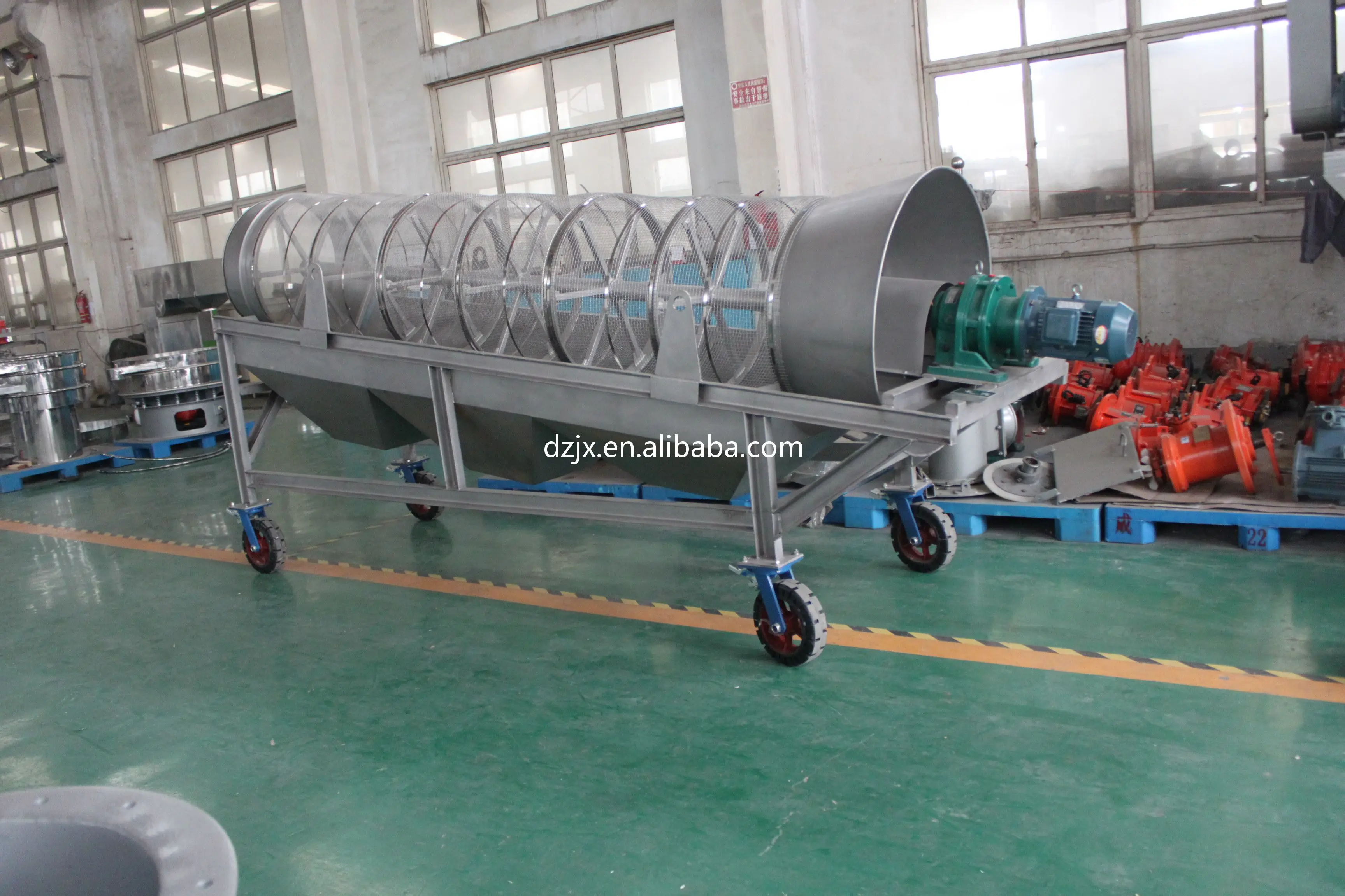 Dzjx Industrial Compost Vermicompost Rotating Sieve Machinery Bsf ...