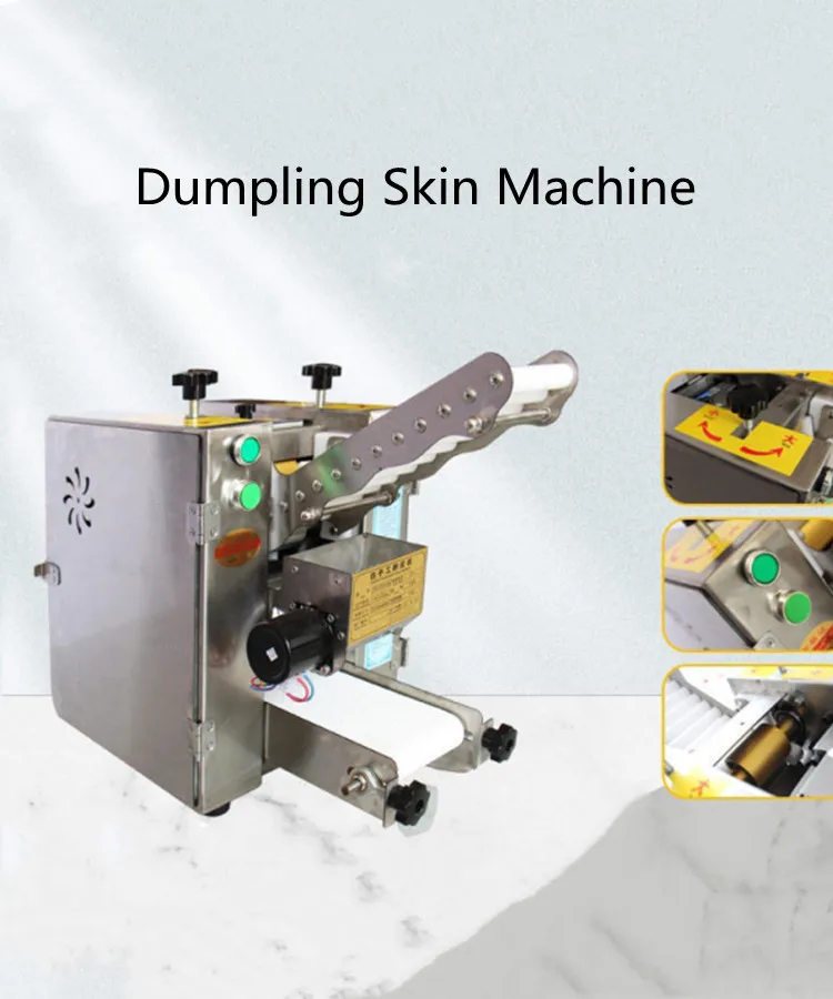 Customizable Wonton Gyoza Pastry Skin Sheet Making Machine Commercial ...