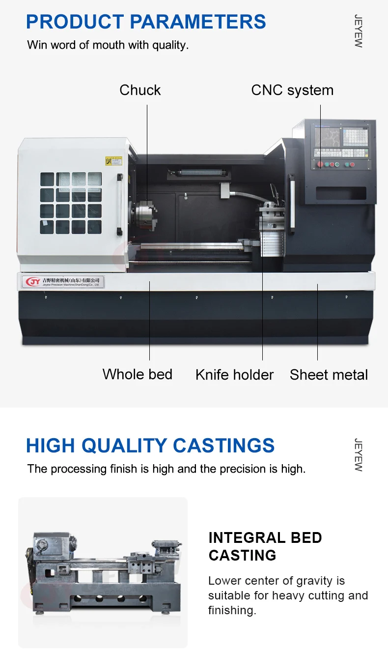 Ck6150 Cnc Lathe Machine Horizontal Cnc Lathe Ck6150 Cnc Turning Machine - Buy Horizontal Cnc ...