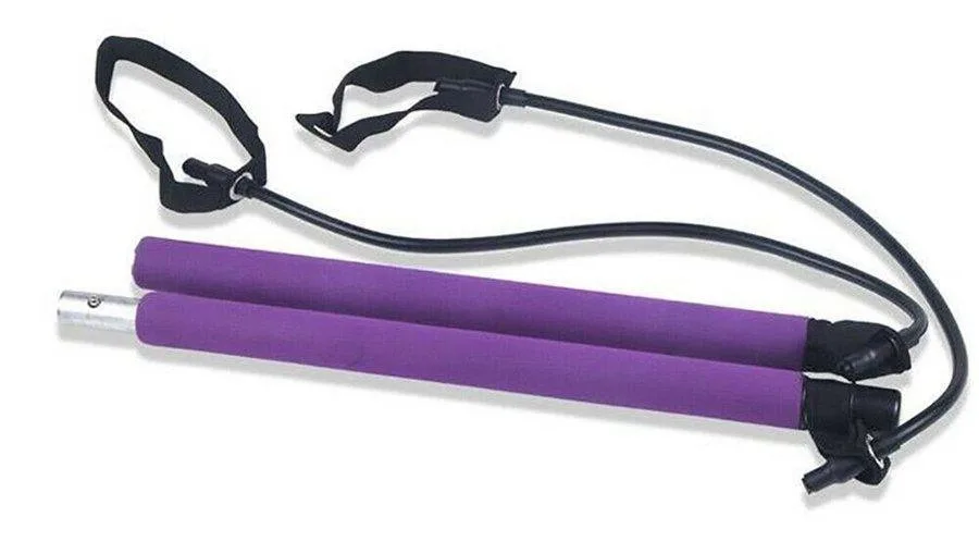 Pilates Bar Kit With Resistance Bands Home Gym Workout Bar Portable ...