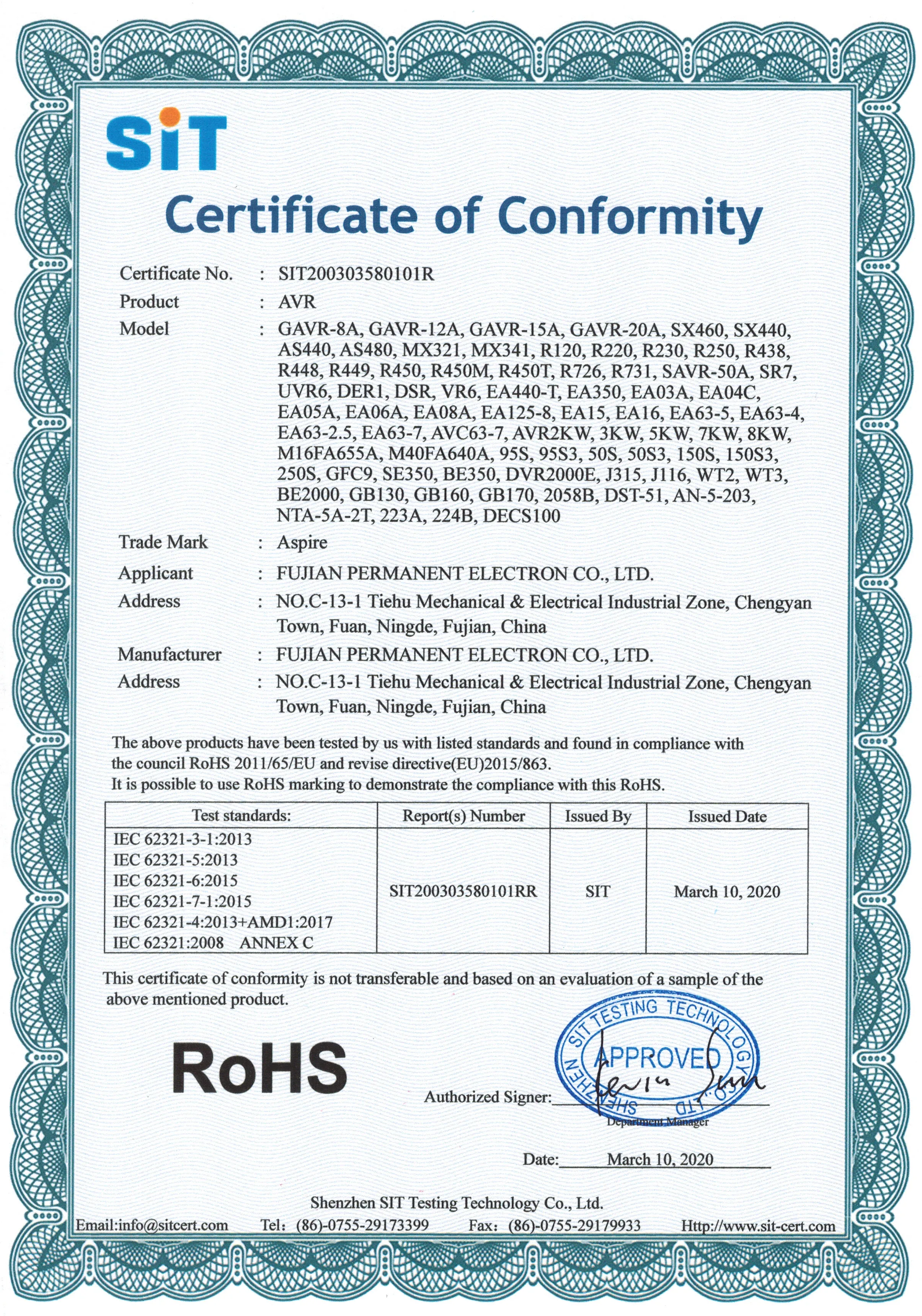 Automatic Voltage Regulator Avr An-5-201r Fit For Denyo Generator Sets ...