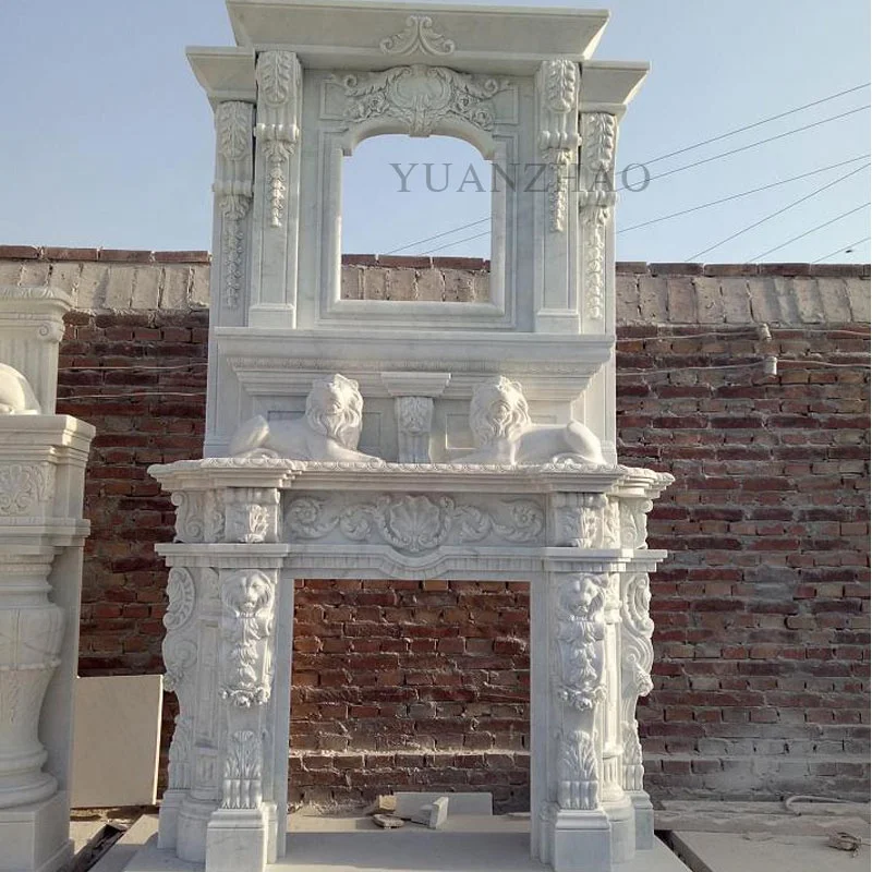 Modern Italian Marble Fireplace Surrounds Stone Mantel for Indoor Use ...