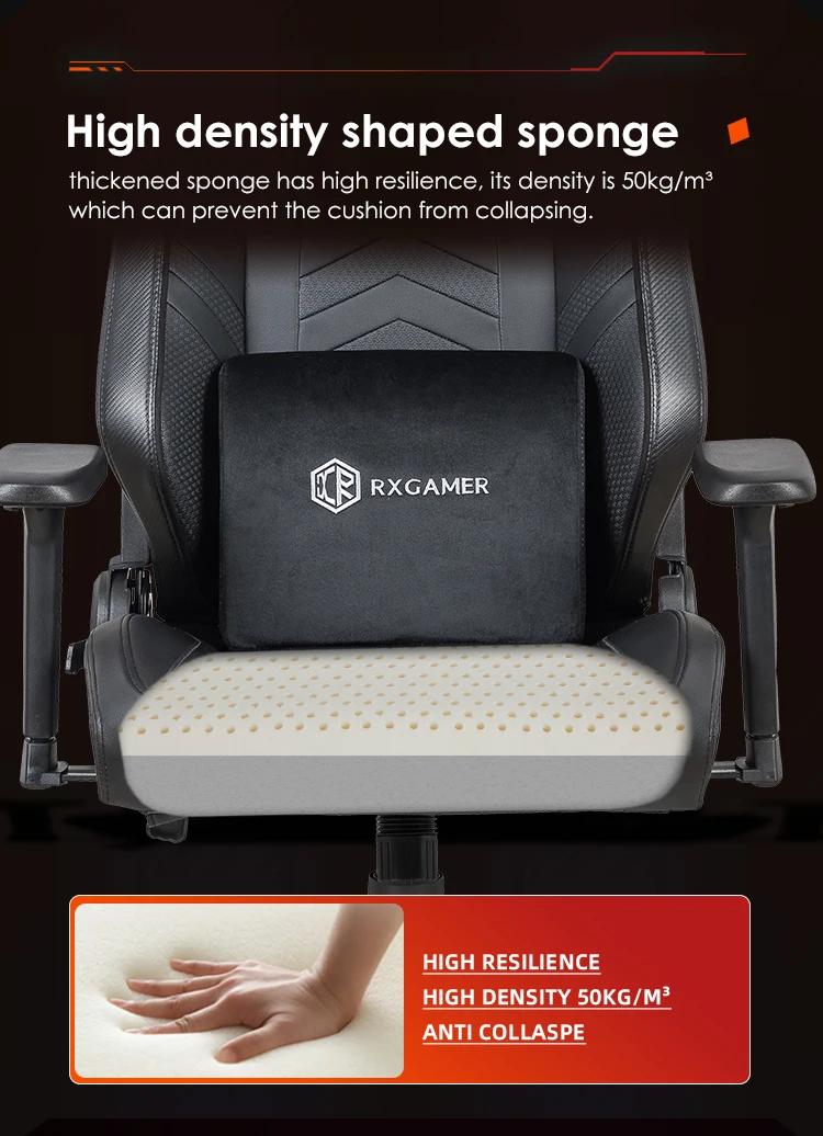 Custom High Quality Modern Ergonomic Pu Leather Reclining Swivel Game ...