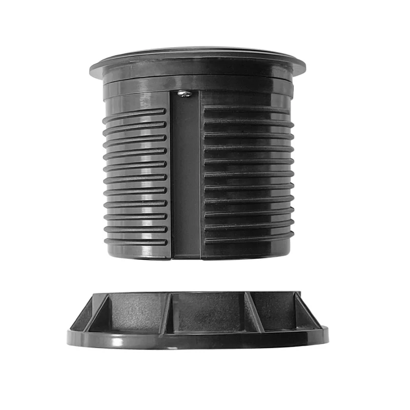 90mm Round Flush Mounted Furniture Hidden Sliding Socket