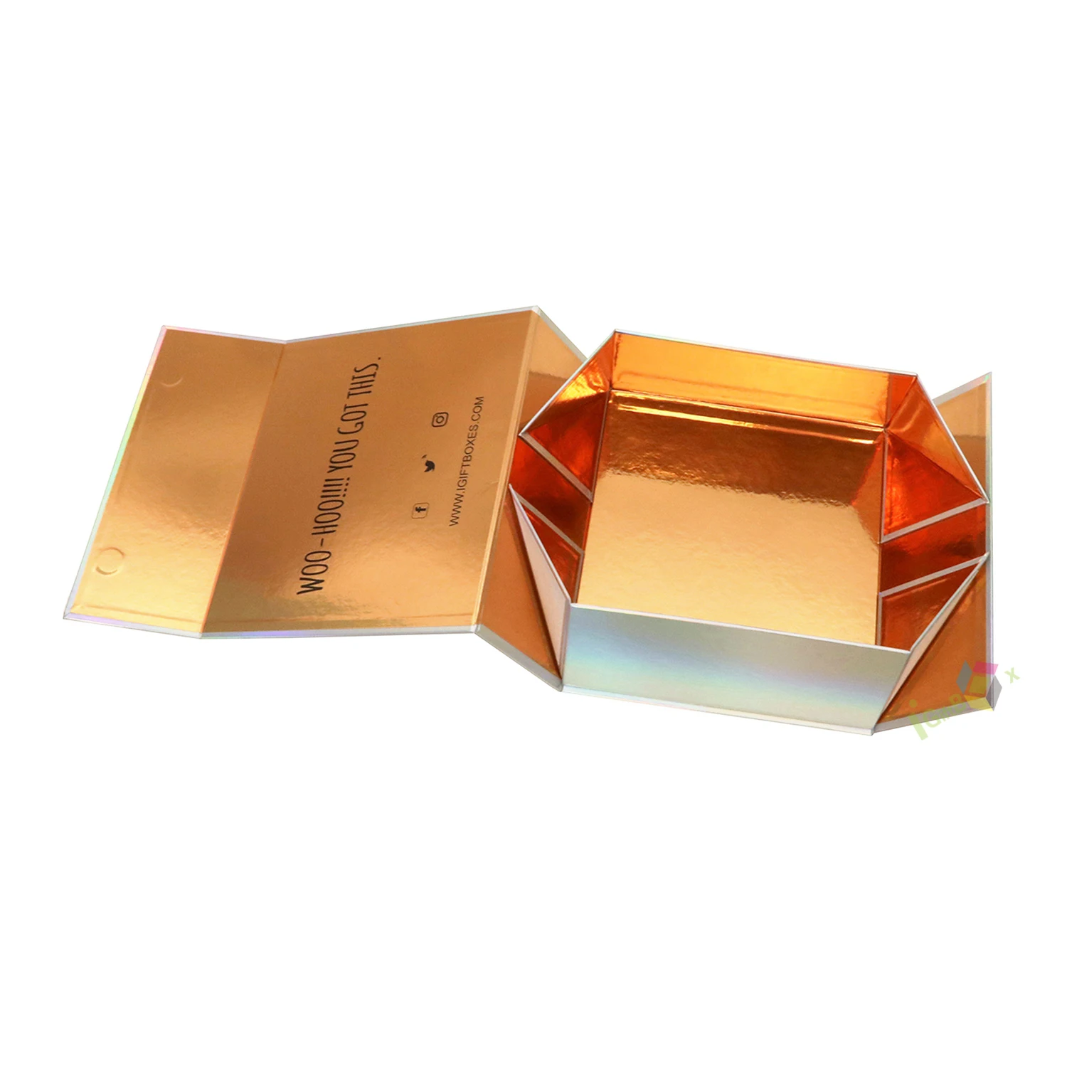 Custom Collapsible Clothing Folding Flat Pack Magnetic Magnet Paper ...