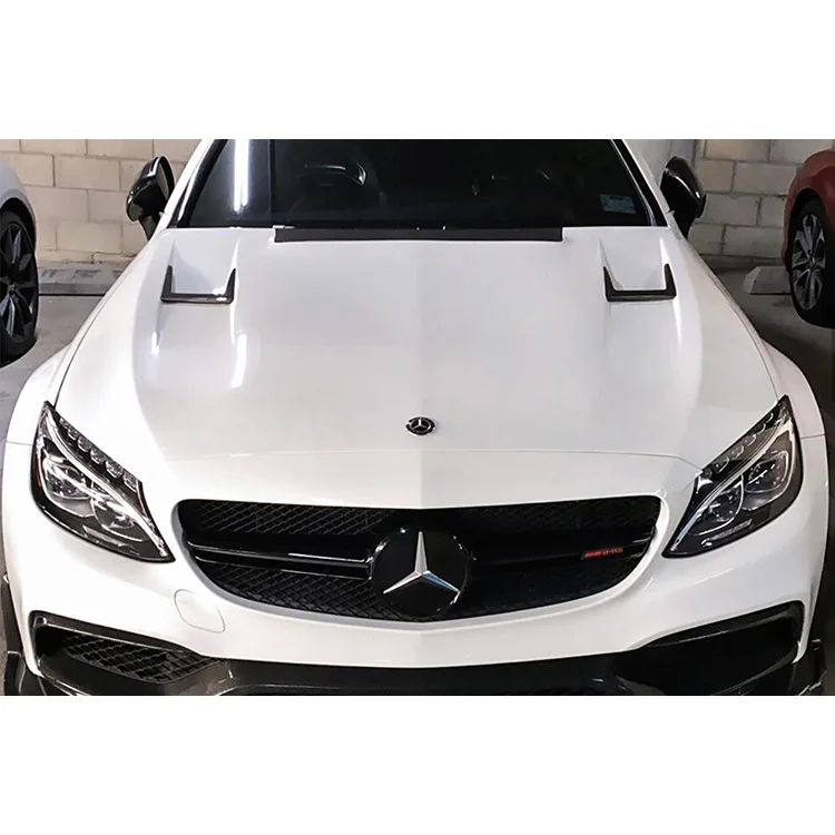 Black Sails FRP Hood bonnet Fit Mercedes W205 C63 AMG coupe sedan ...