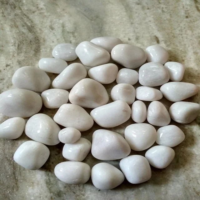 Snow White Tumbled Stones - Perfect for Garden Landscaping