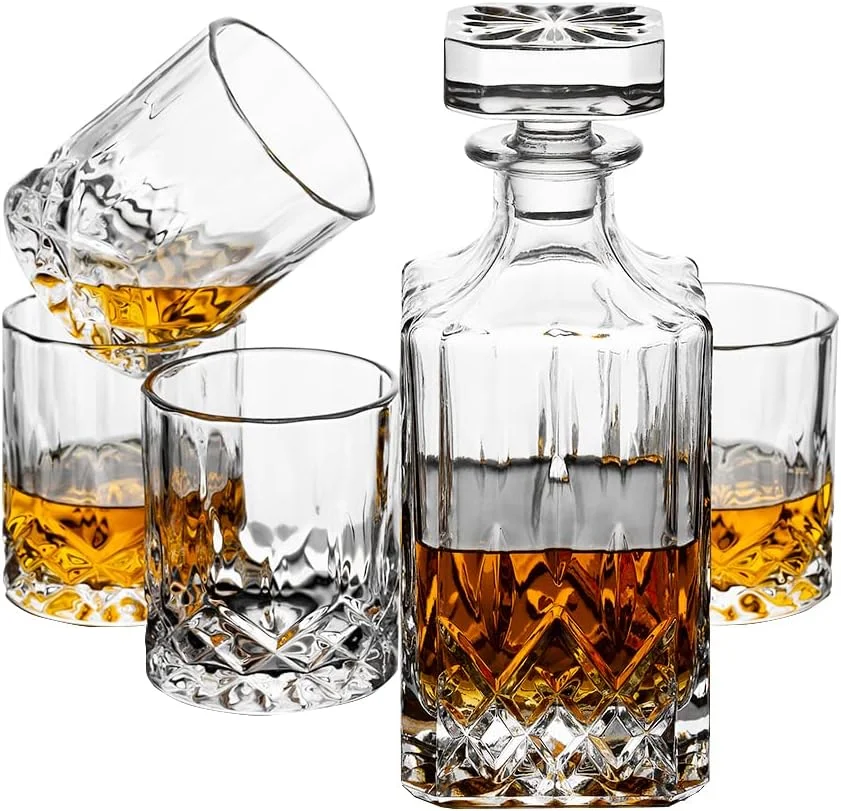 500ml 750ml 1000ml Square Gin Rum Vodka Whisky Bottles