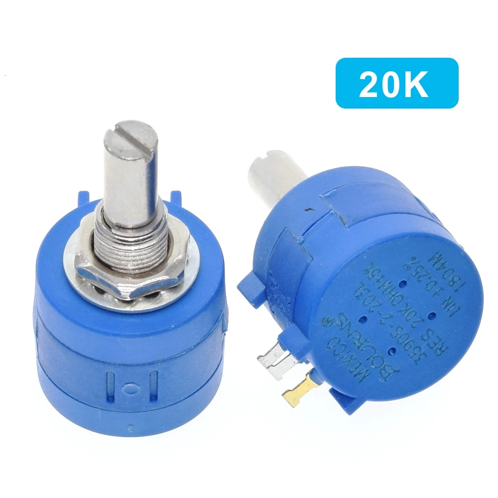 3590S Multiturn Potentiometer 500 1K 2K 5K 10K 20K 50K 100K ohm ...