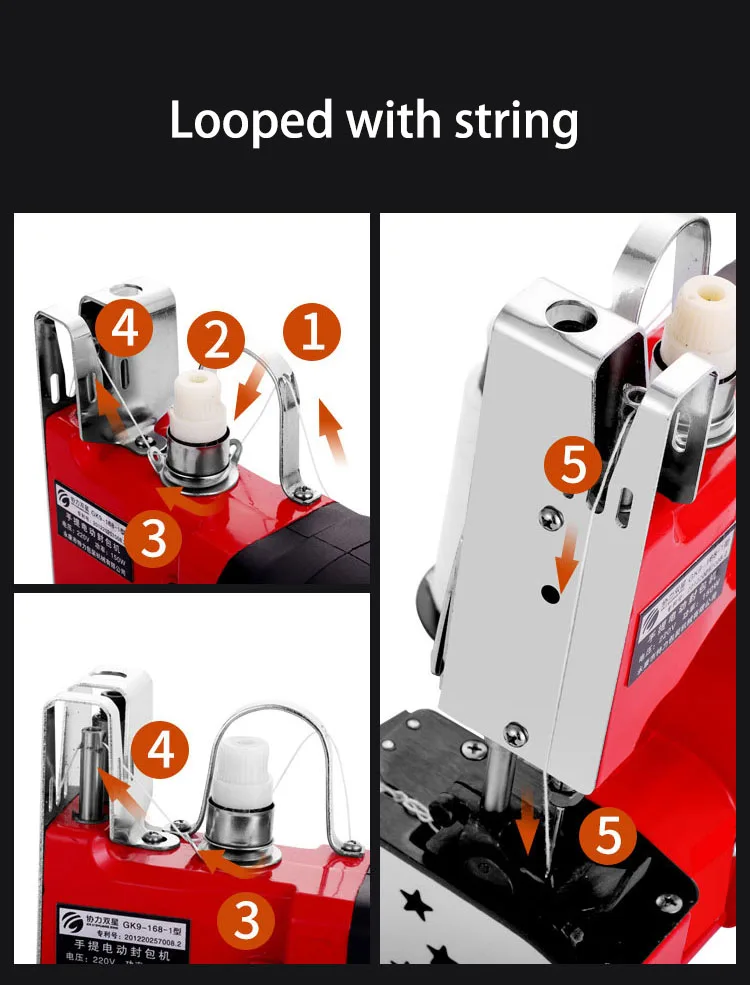 Automatic Electric Portable Handheld Woven Bags Closer Machine Sacks ...