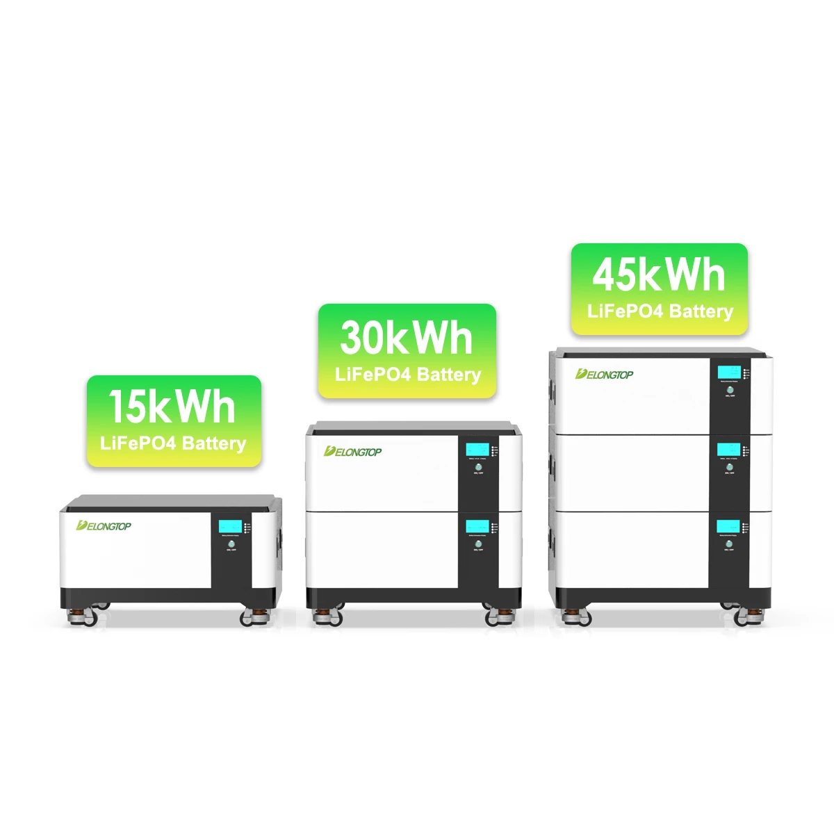 Off Grid Hybrid Solar 51.2V 48V 300Ah 15KWh Lifepo4 Batteries Energy Storage Stackable Battery ...