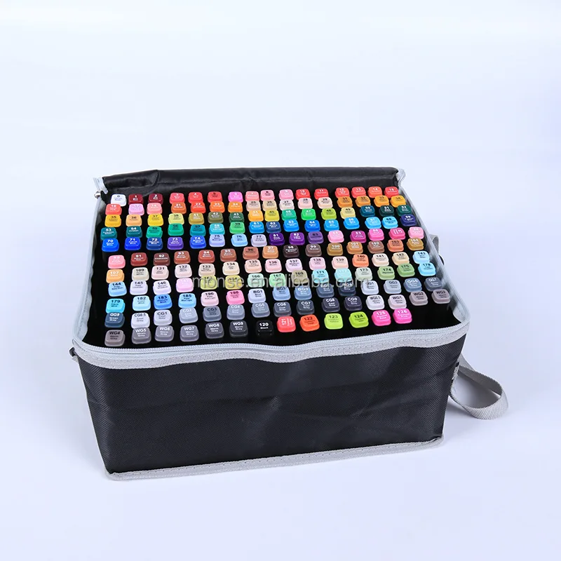 24 Color 168 Colors Permanent Markers Alcohol Ink Markers Brush Dual ...
