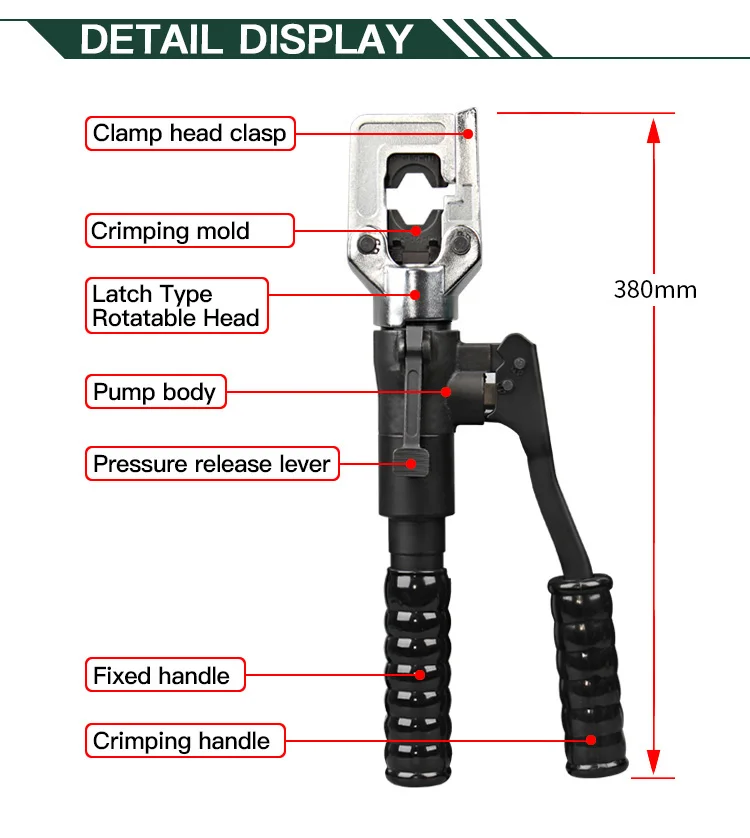 2024 Portable Hydraulic Crimper Press Tool For Copper Pipe Crimping ...