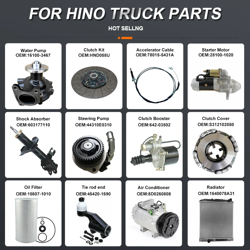 Hino 700 500 300 Truck Spare Parts - Reliable Performance