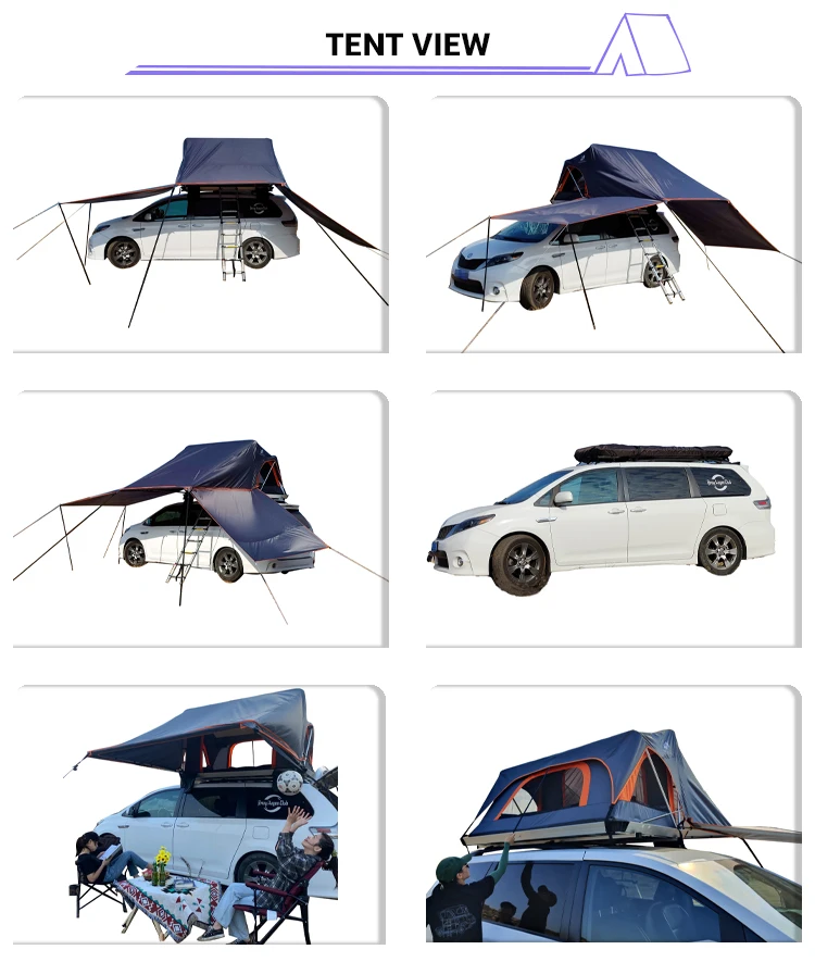 Outdoor Car Rooftop Tent - Foldable & Connectable Canopy