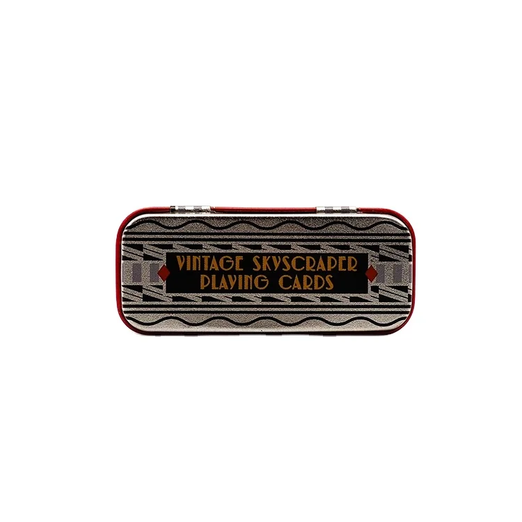 Custom Embossed Packaging Playing Cards Tin Box - Eco-friendly
