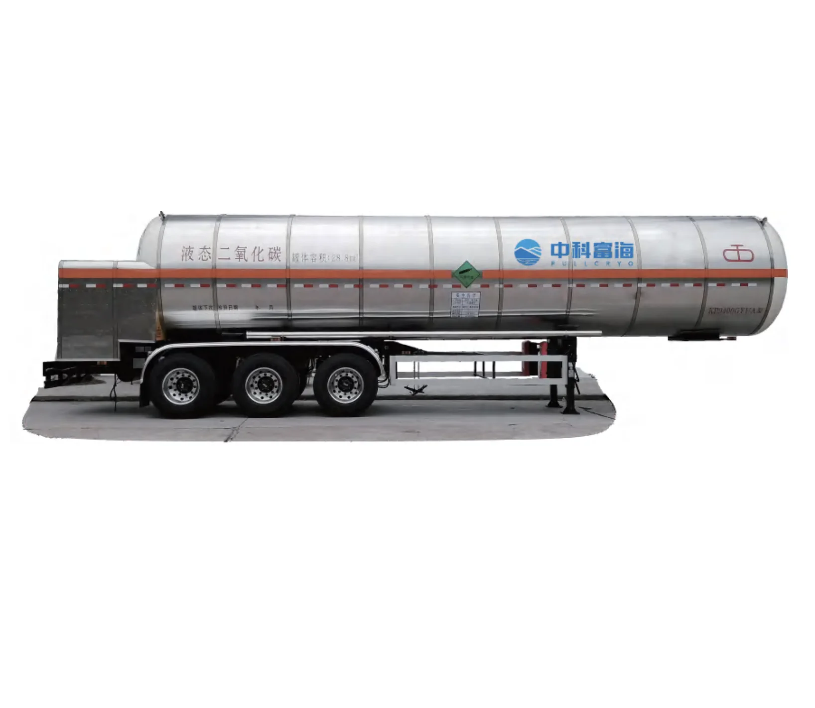 Liquid Carbon Dioxide Cryogenic Trailers For Food Processing - Buy ...