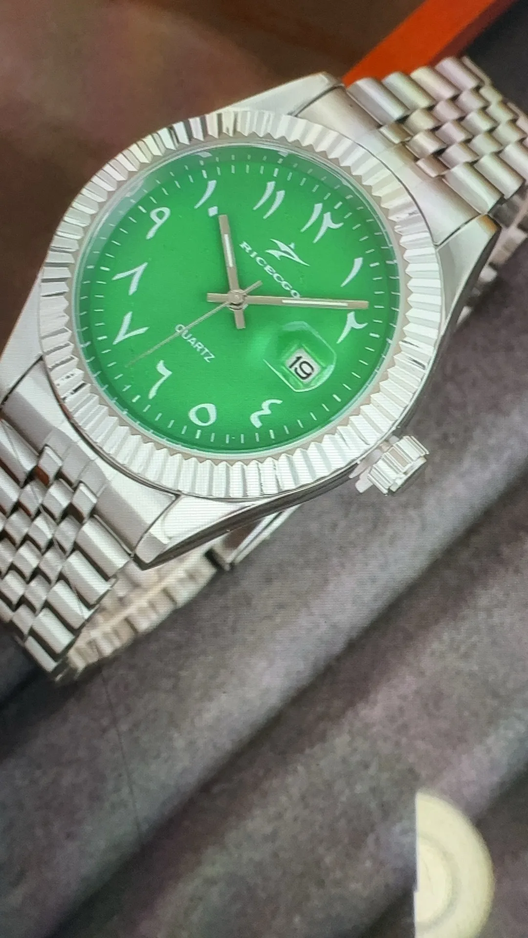 RICECGO L002 Fashion Quartz Watch Vive Genuine Leather Band 24 Hour ...