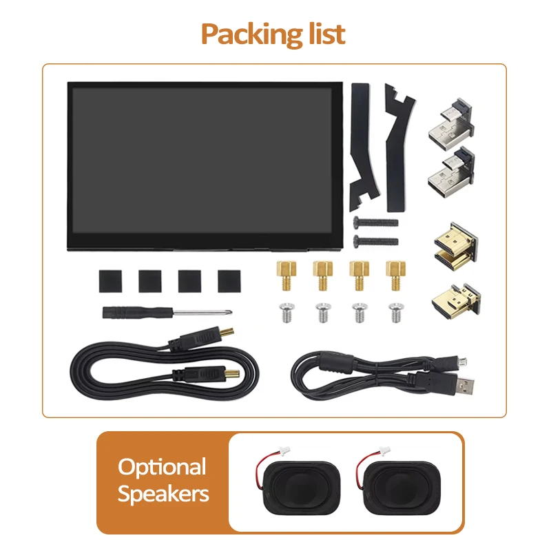 7 Inch Touch Screen IPS 1024x600 HD LCD for Raspberry Pi