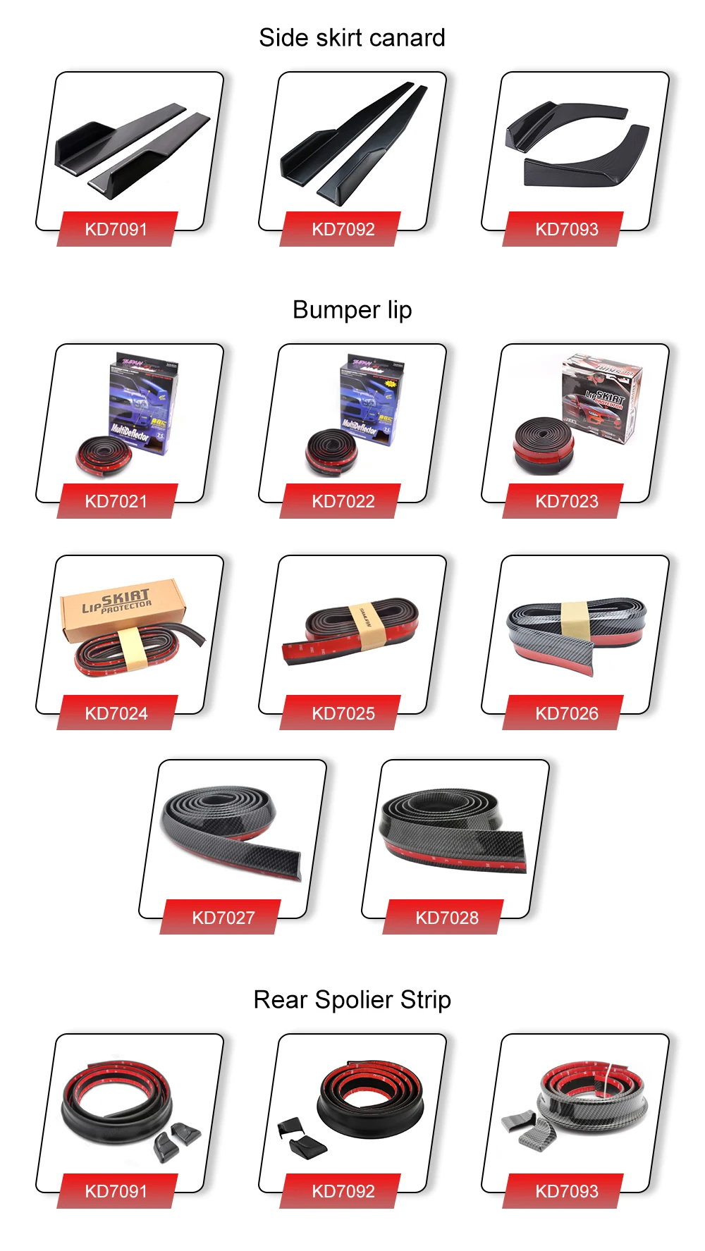 Car Universal Front Bumper Lip Carbon Fiber Rubber For Bmw E90 Side ...