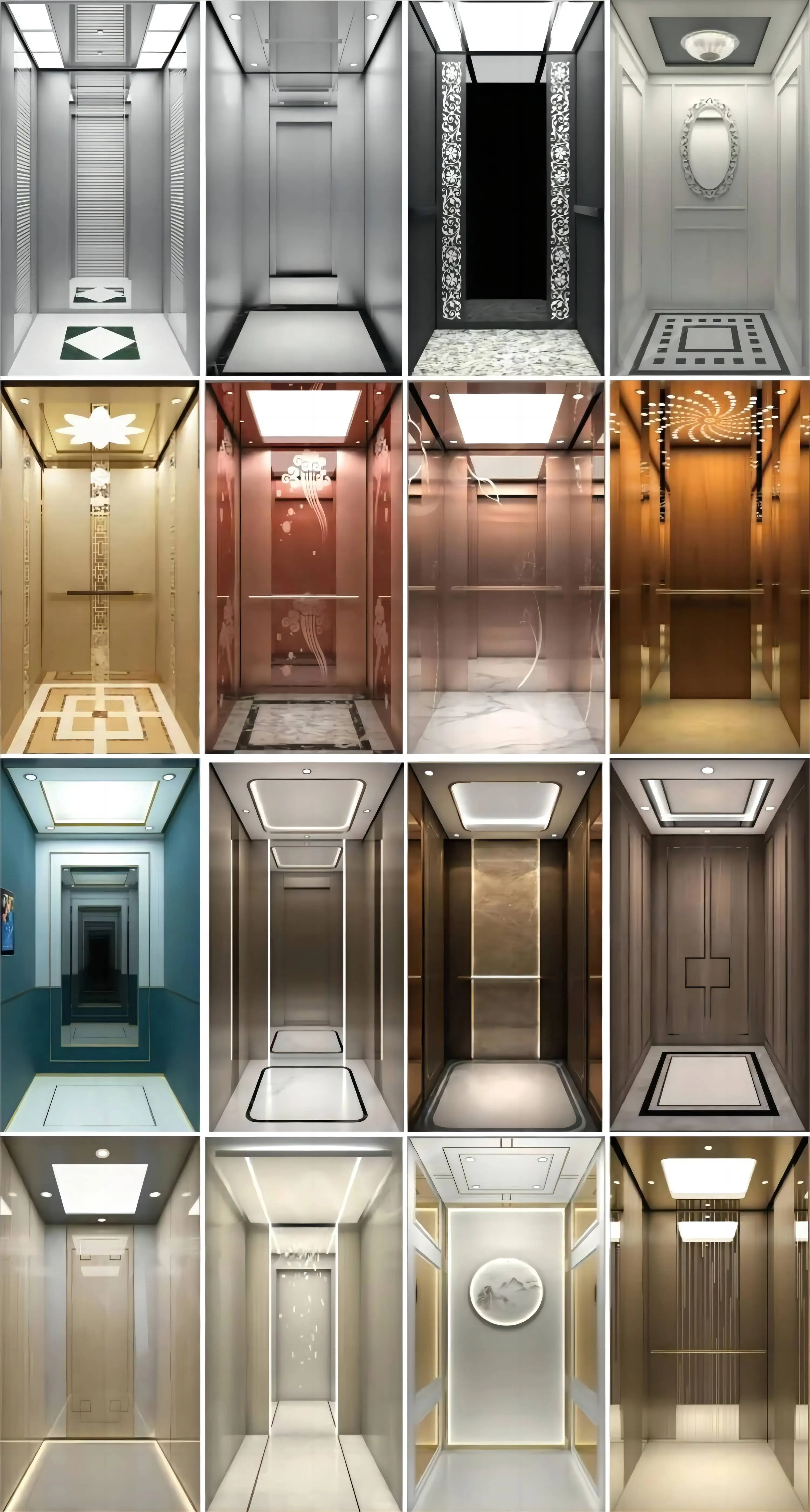 Residential Home Elevator Safety Lift Panoramic Glass Large Capacity ...