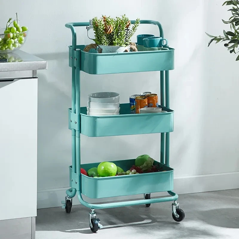 Home Utility Serving Mobile Trolley Storage Cart Rolling Kitchen ...