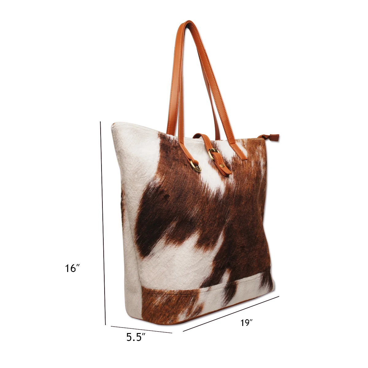 Cow Print Furry Purse Set Cute Cow Pattern Heavy Duty Fuzzy Shoulder ...