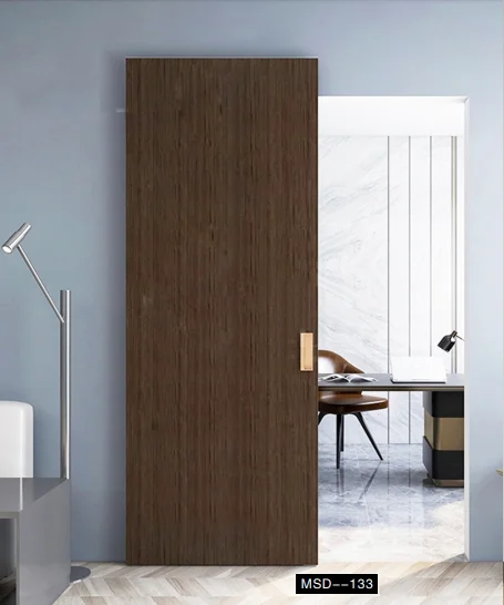 TOMA Modern Concealed Sliding Door - Customized Solid Wood MDF PVC ...