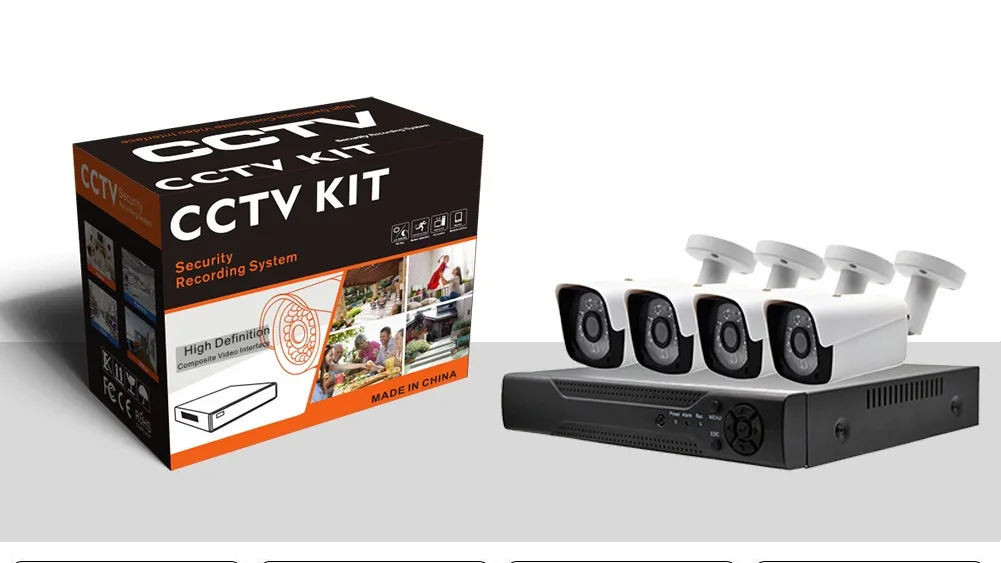2mp Ahd 4ch Cctv Dvr Kit 4 Camera Set Cctv System - Buy Cctv System ...