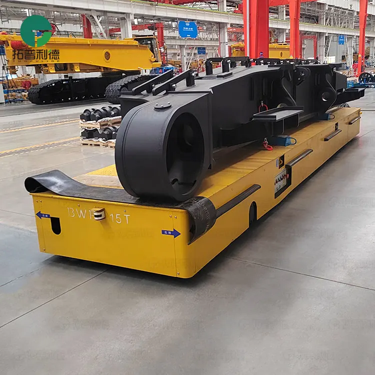 Industrial Platform Battery Trackless Transport Car Container Transfer ...