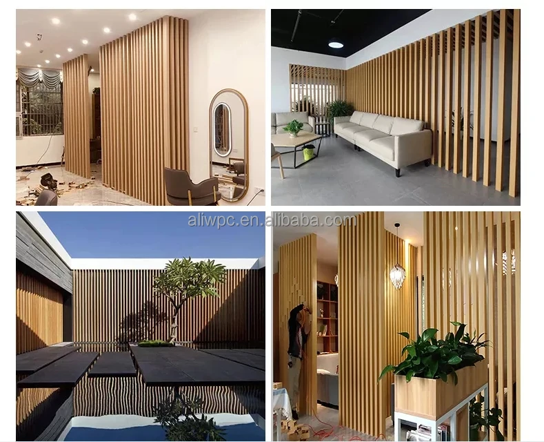 Composite Cladding Fluted Wpc Wall Panel Interior Wall Cladding Timber Look Lining Paneling ...