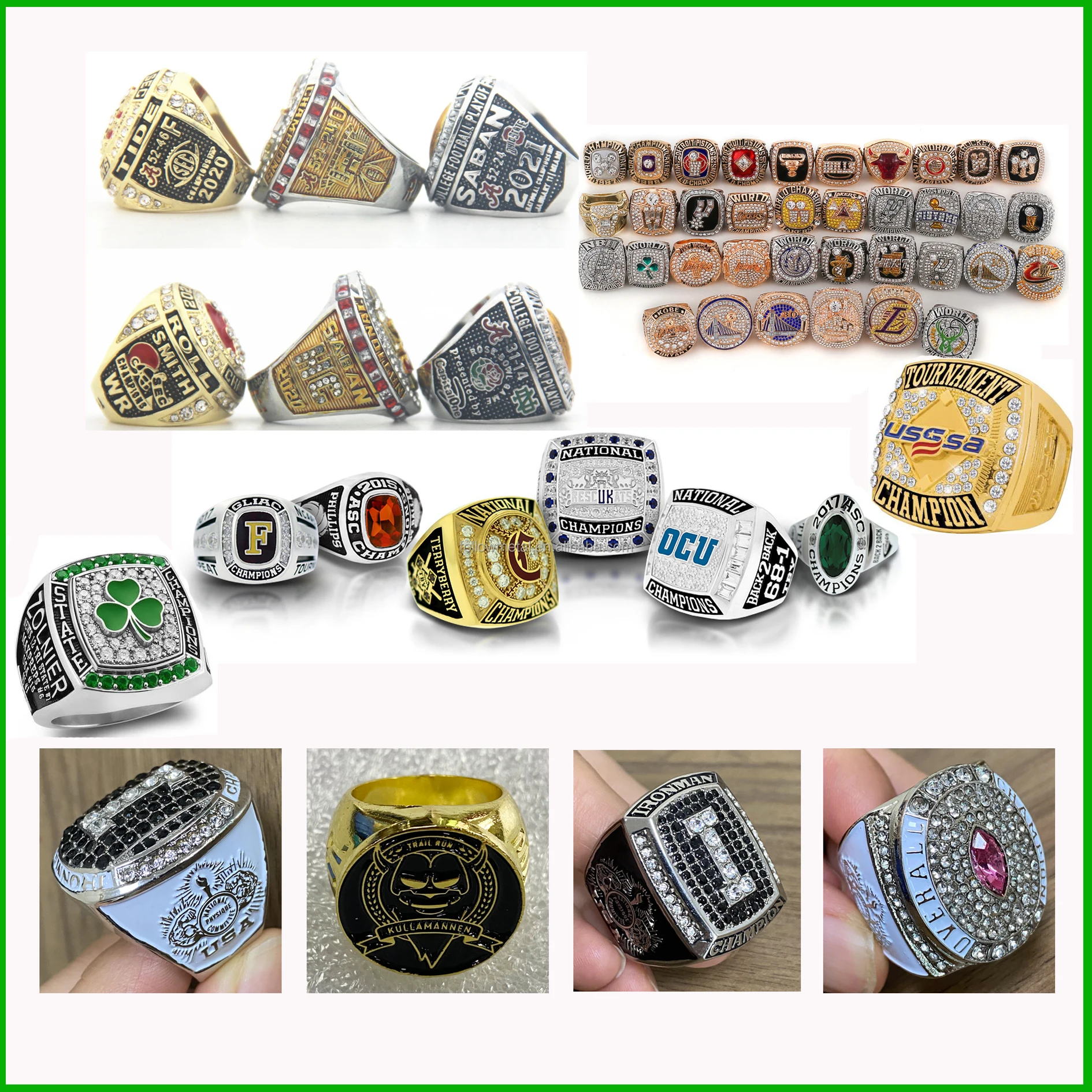 Custom Milwaukee Bucks Championship Ring 2021 - Custom Design Zinc ...