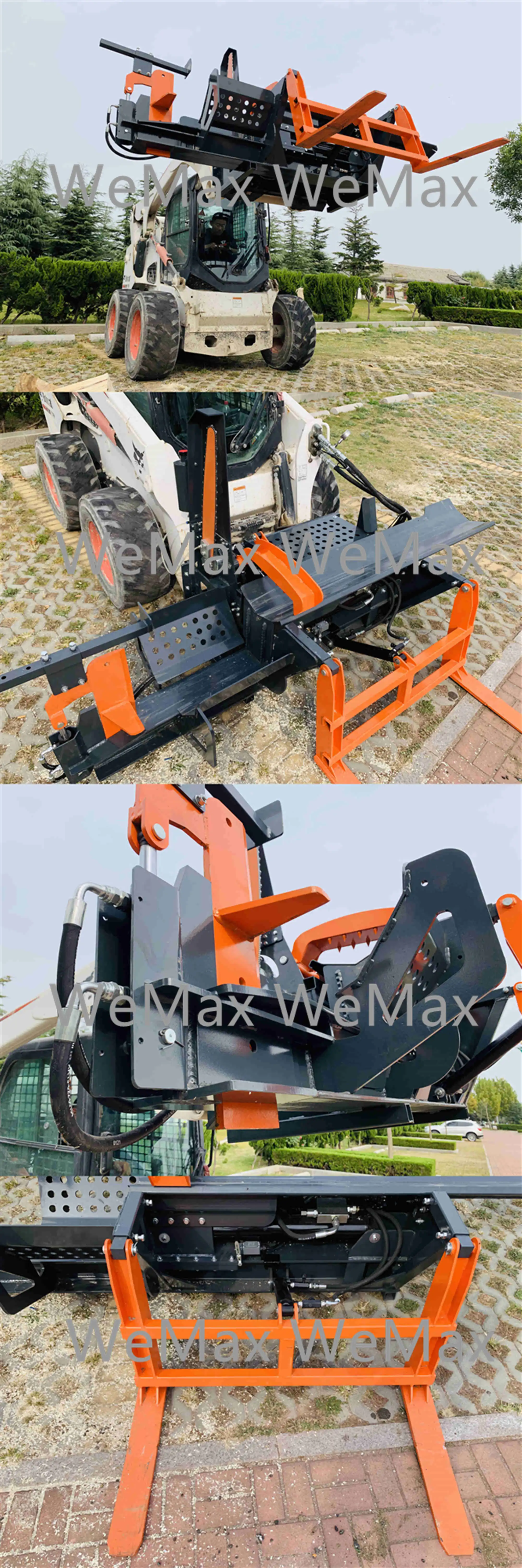 Remote Control Skid Steer Firewood Processor Log Splitter Woodworking ...